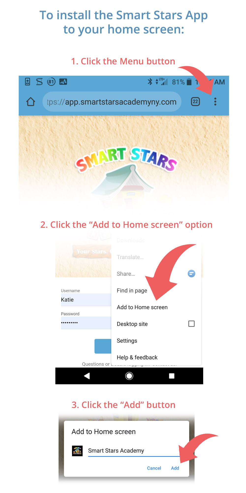 Smart Stars Academy || - App